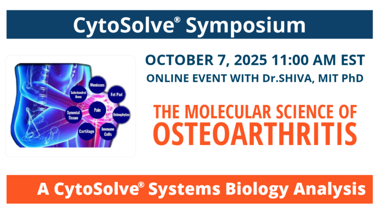The Molecular Science of OSTEOARTHRITIS - CytoSolve | Research ...